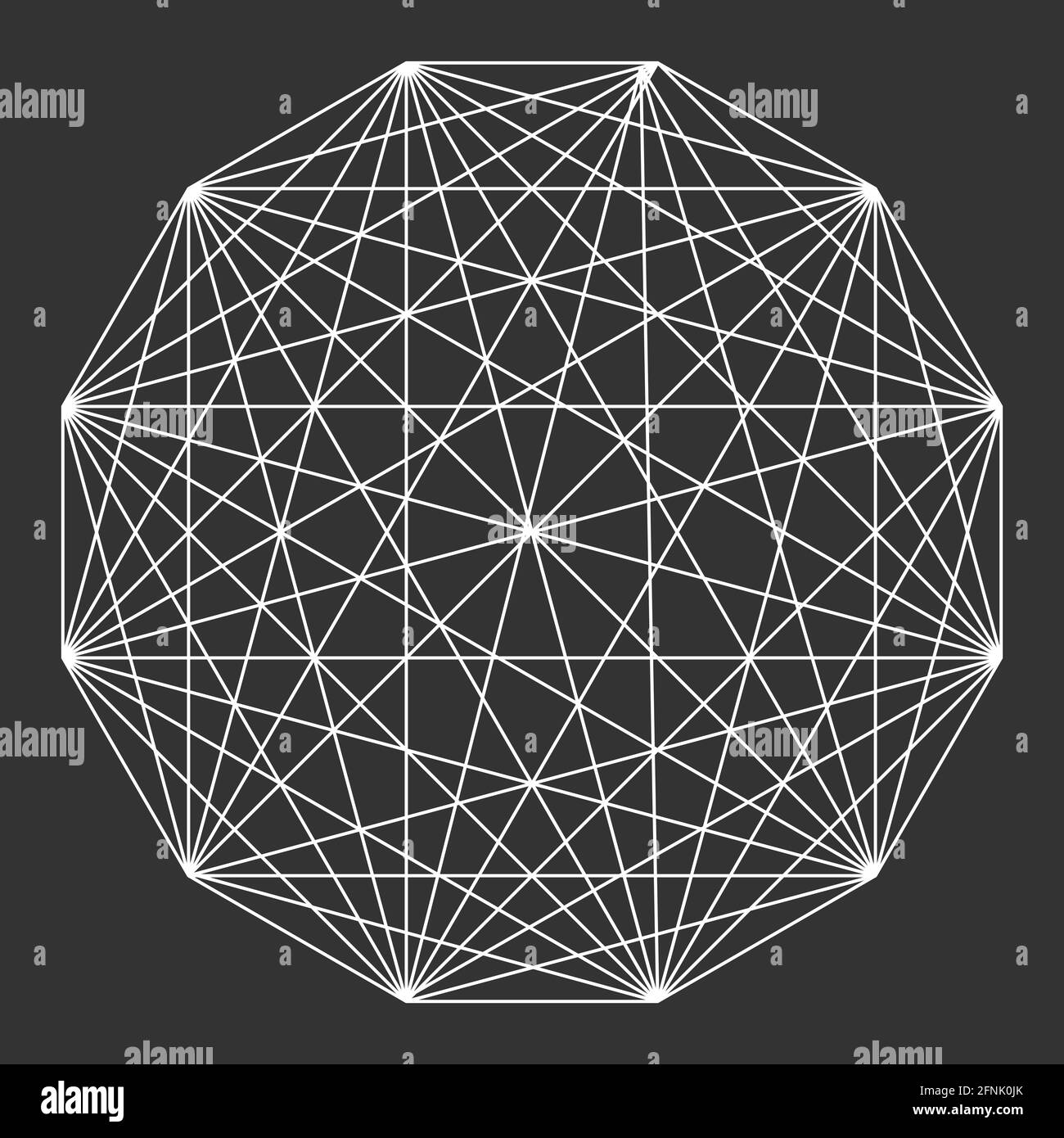 Interlocking, interconnect polygon shape, elemenet – Stock vector ...