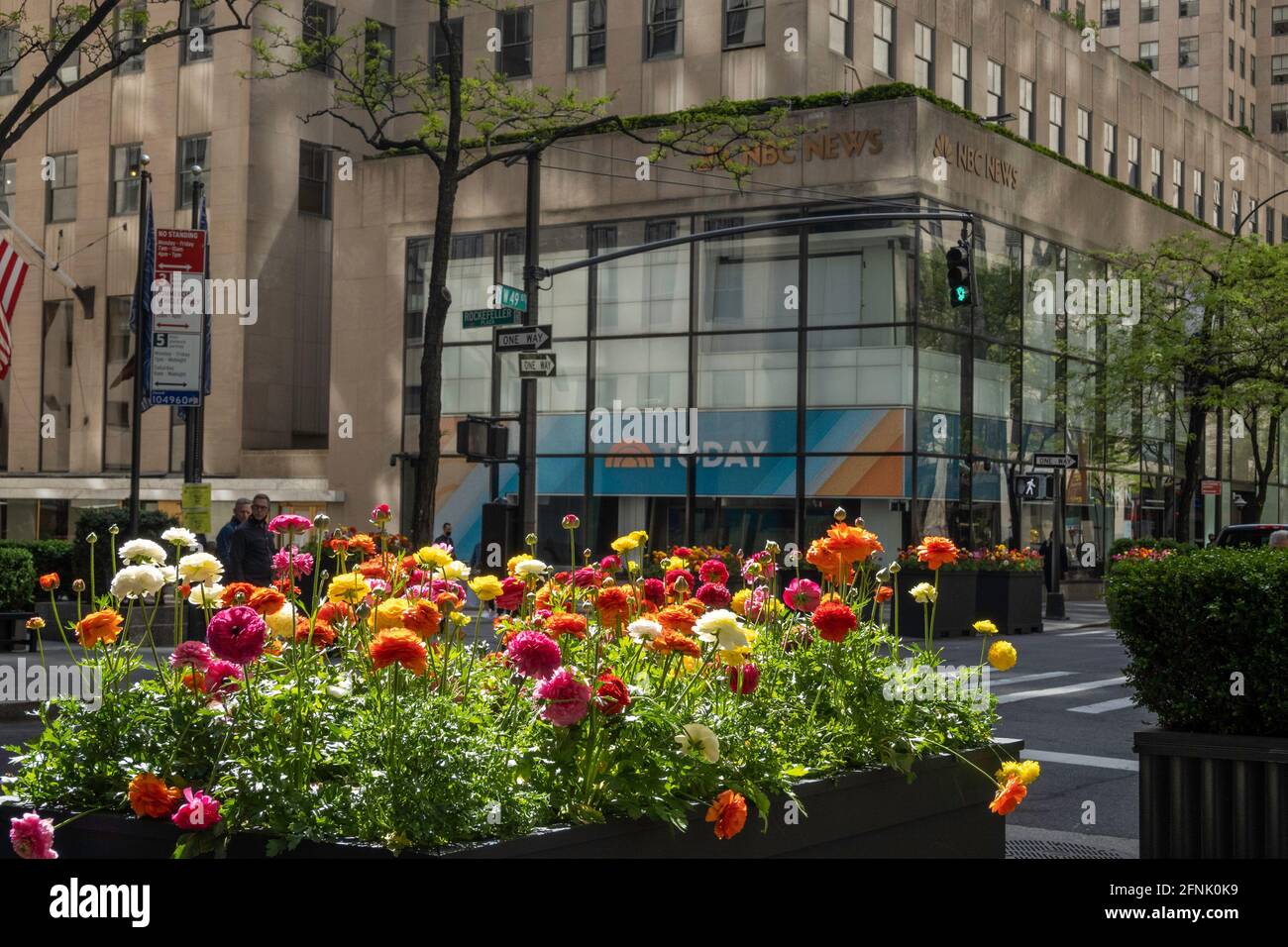 NBC News and Today Show Studio in Rockefeller Center with spring ...