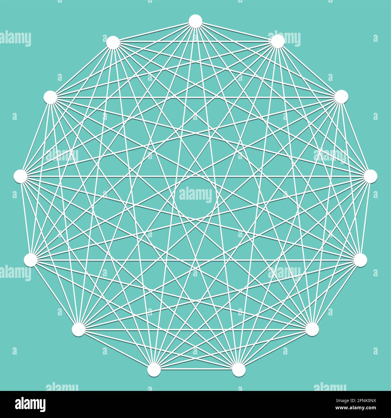 Interlocking, interconnect polygon shape, elemenet – Stock vector ...
