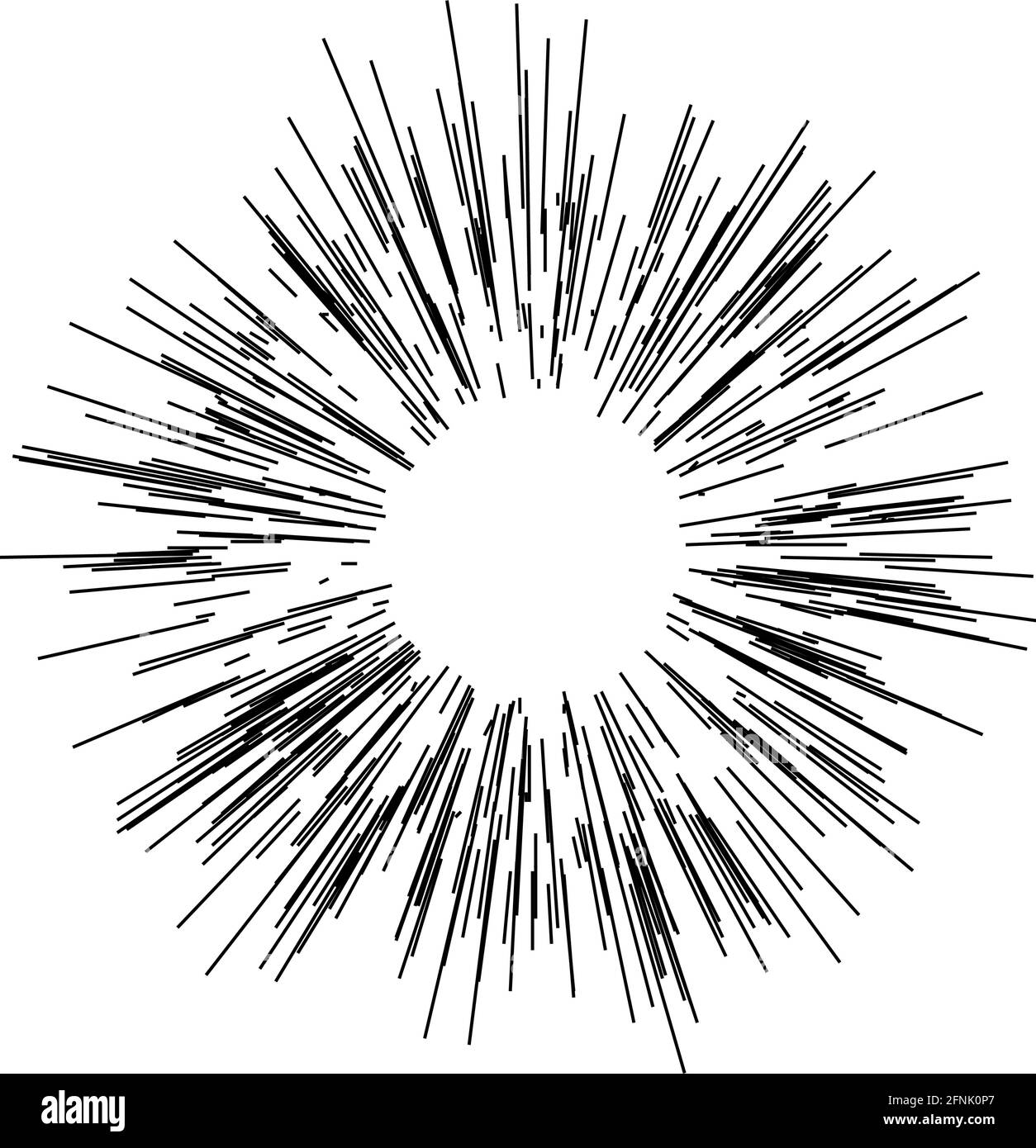 Radial, radiating lines beams, rays. Random lines diverging – Stock ...