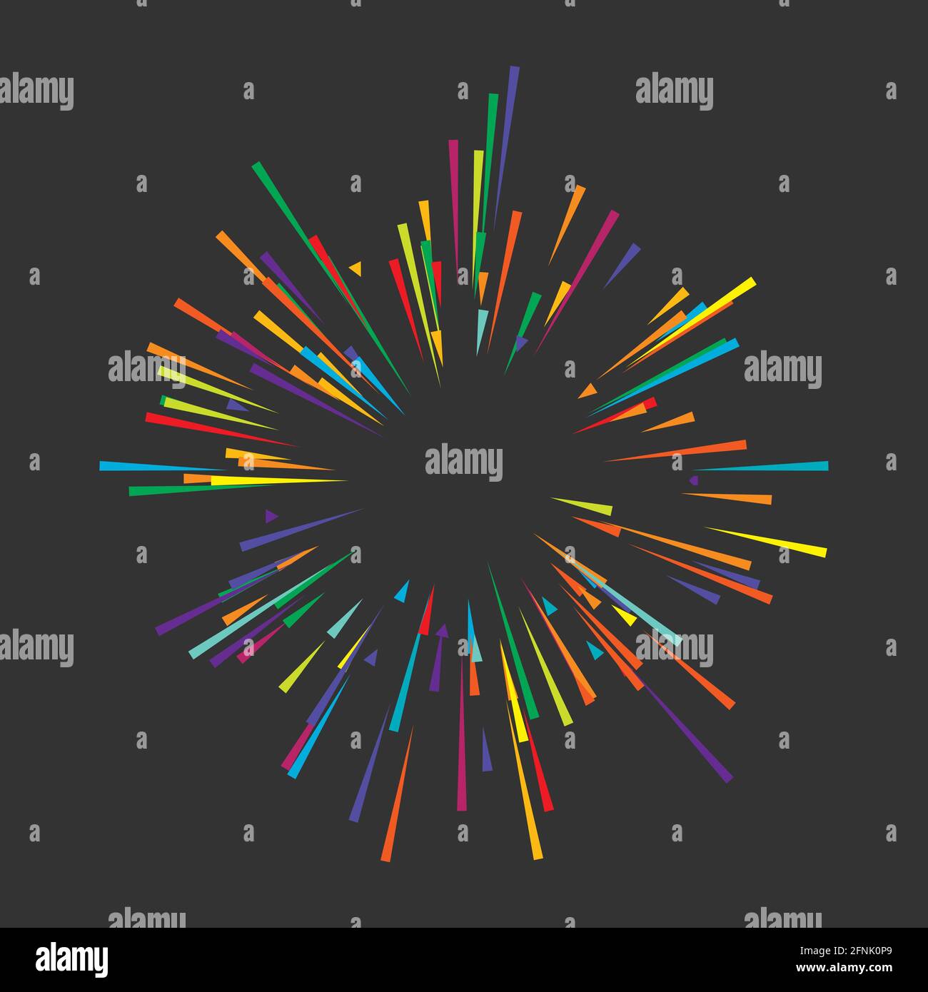 Radial, radiating lines beams, rays. Random lines diverging – Stock ...