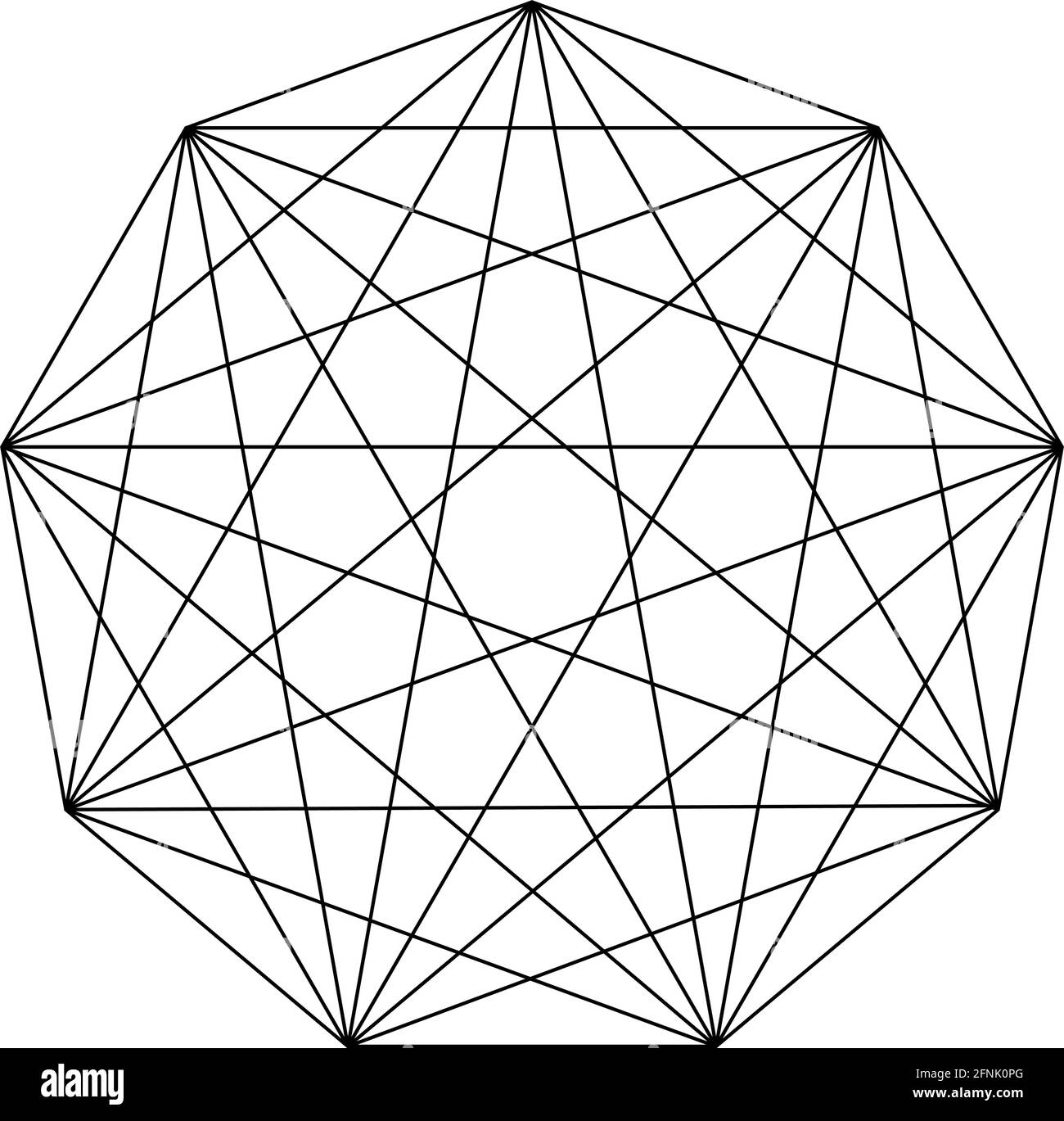 Interlocking, interconnect polygon shape, elemenet – Stock vector ...