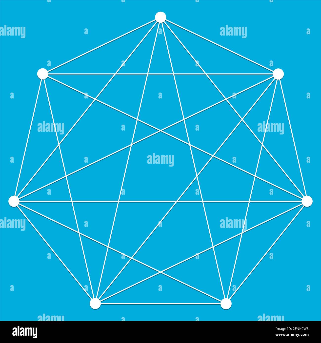 Interlocking, interconnect polygon shape, elemenet – Stock vector ...
