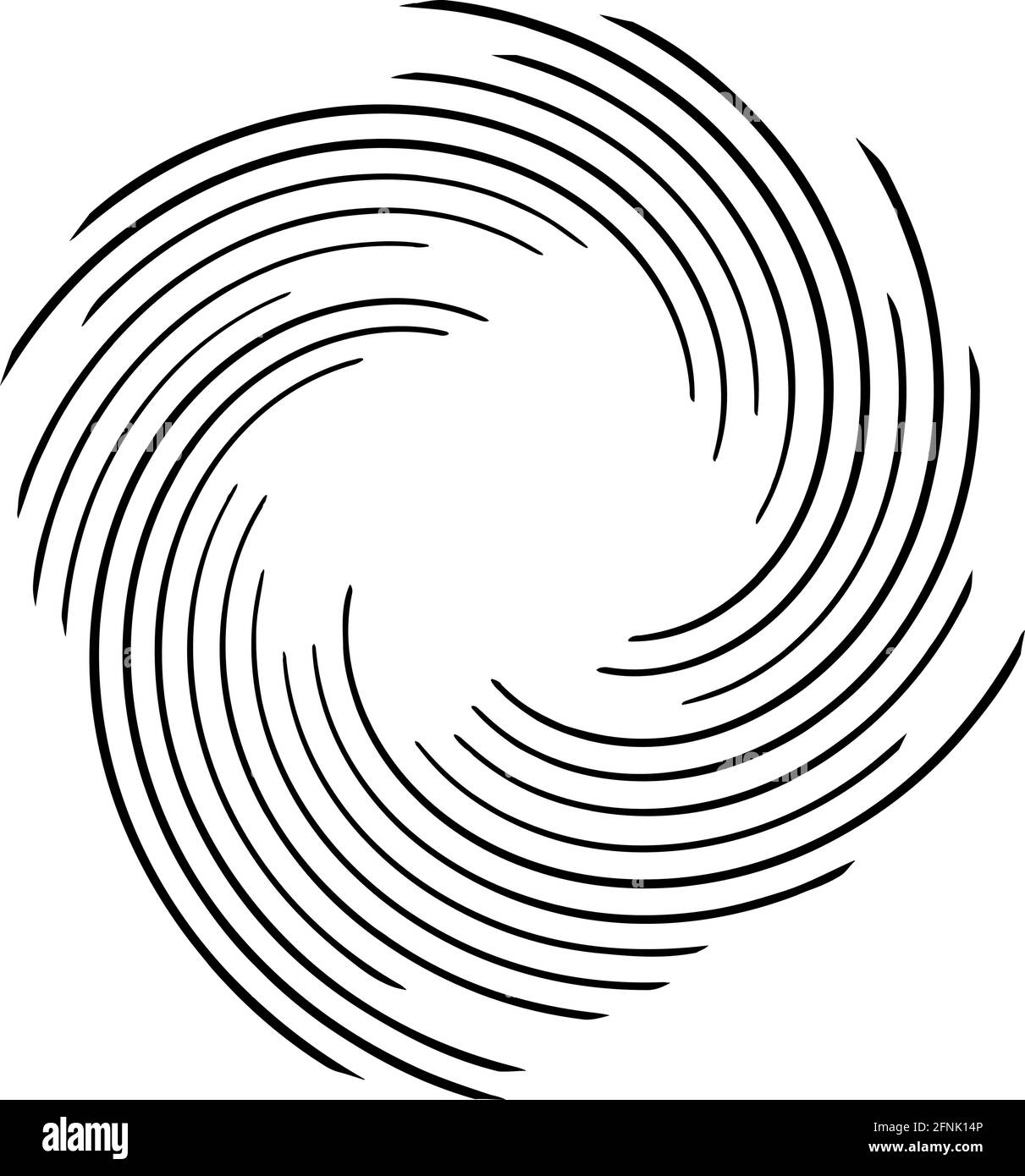 Spiralling swirl, twirl, whirl design element – Stock vector ...