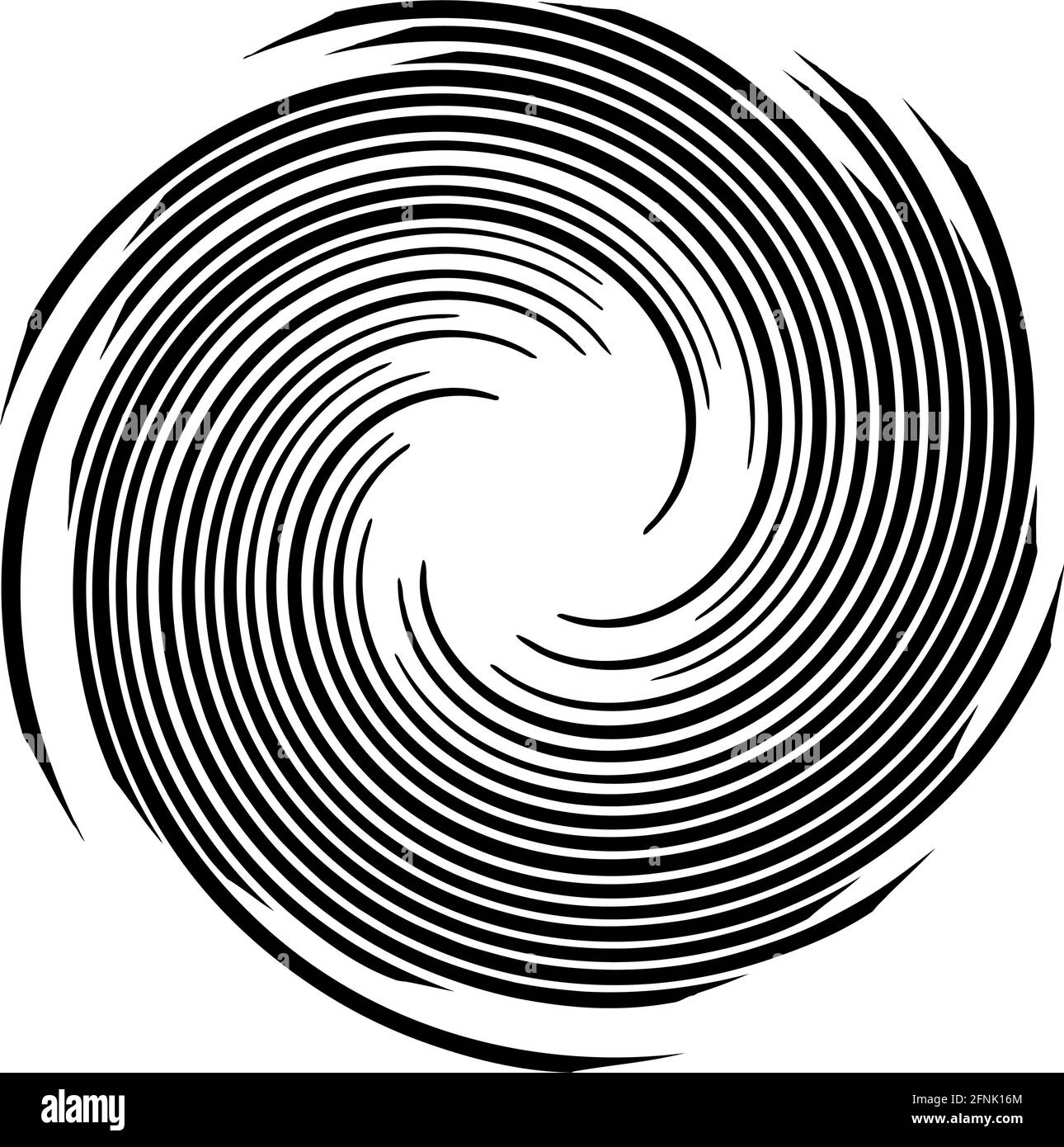 Spiralling swirl, twirl, whirl design element – Stock vector ...