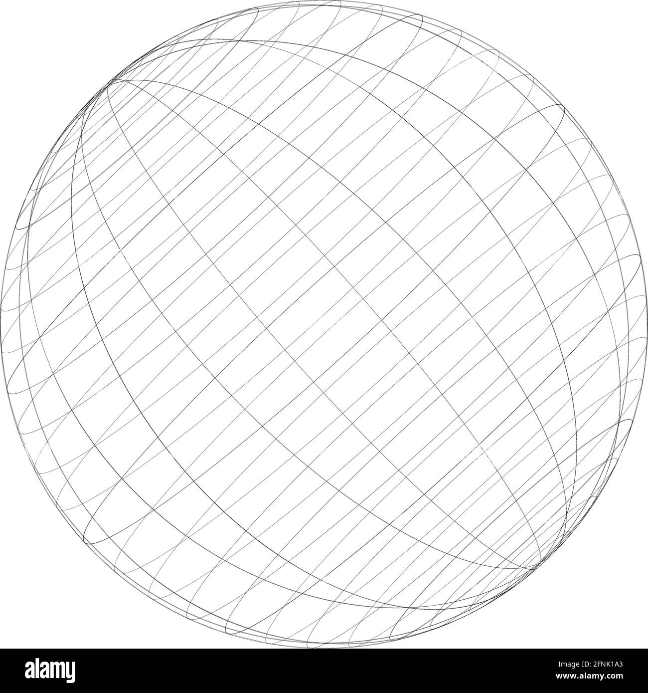 Sphere, orb, ball with wireframe, grid, mesh surface – Stock vector ...