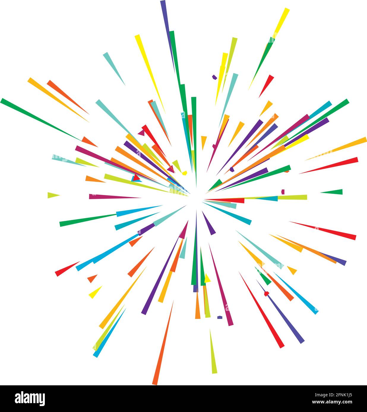 Radial, radiating lines beams, rays. Random lines diverging – Stock ...