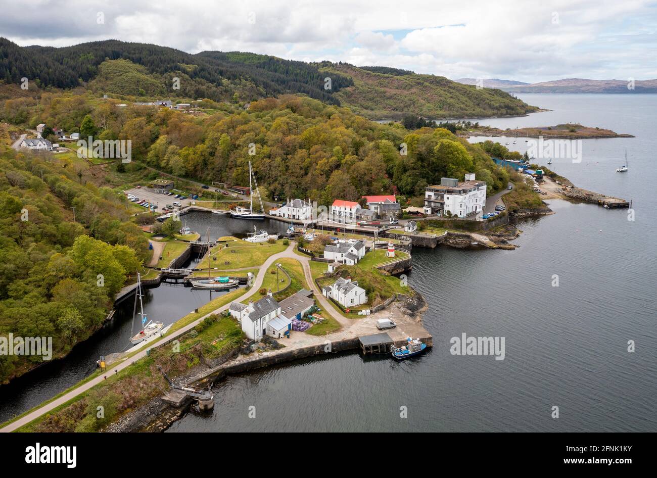 Crinan canal aerial hi-res stock photography and images - Alamy