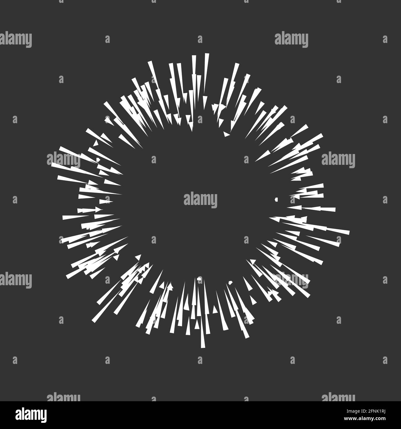 Radial, radiating lines beams, rays. Random lines diverging – Stock ...