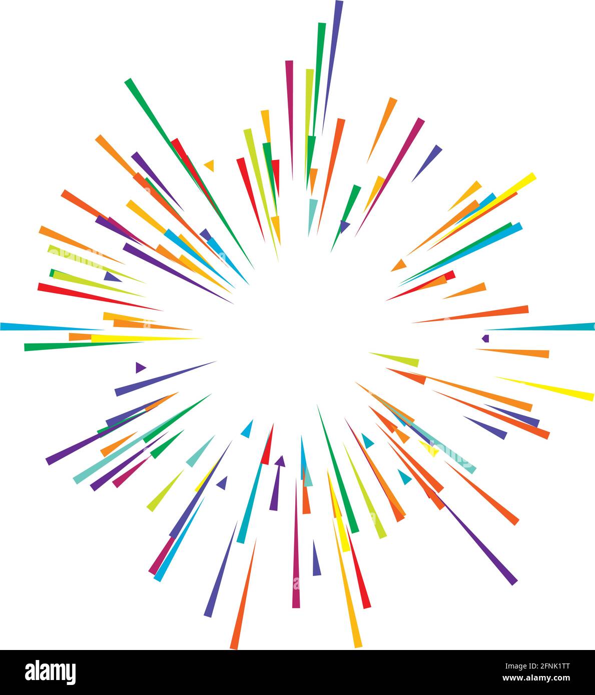 Radial, radiating lines beams, rays. Random lines diverging – Stock ...