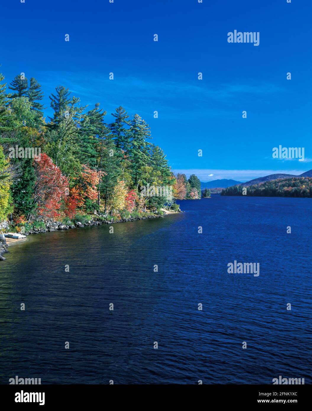 2004 HISTORICAL SCENIC FALL FOLIAGE LONG LAKE ADIRONDACKS STATE PARK ...