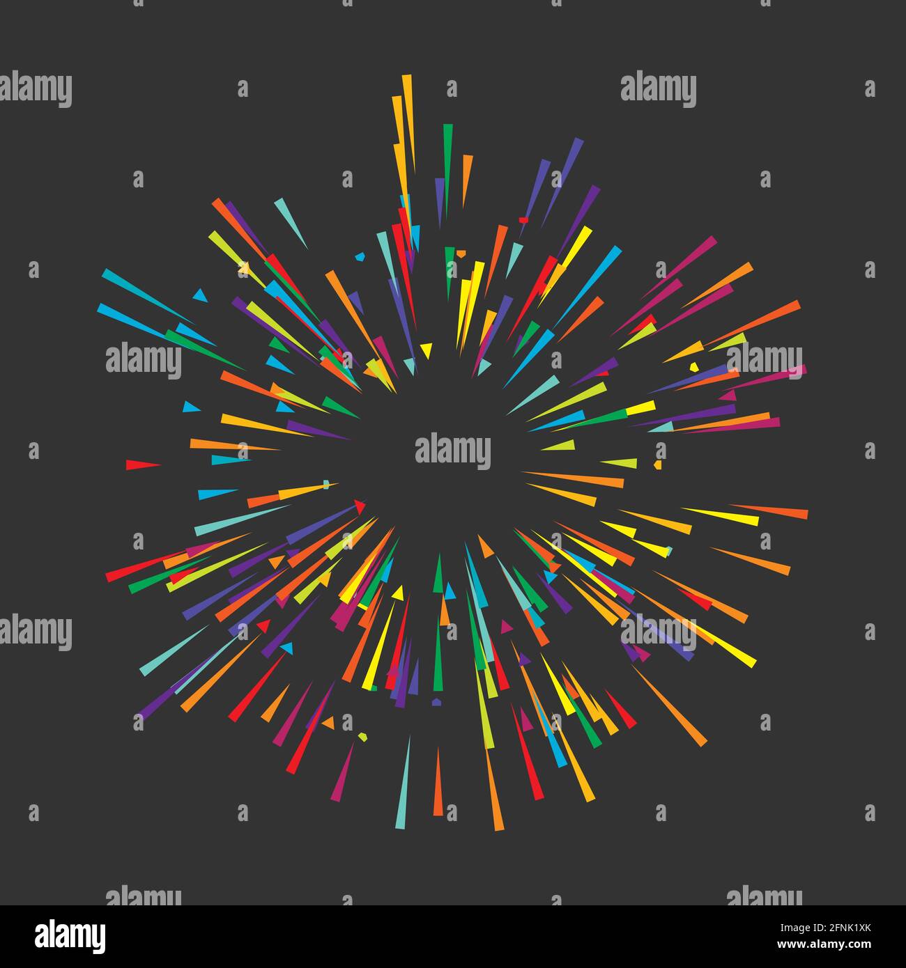 Radial, radiating lines beams, rays. Random lines diverging – Stock ...