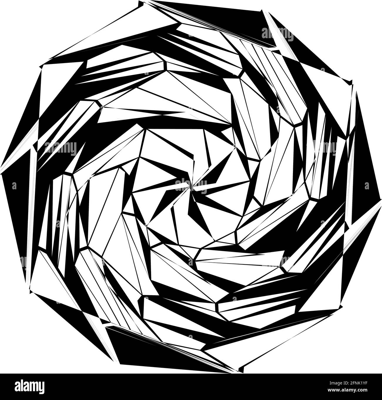 Interlocking, interconnect polygon shape, elemenet – Stock vector ...