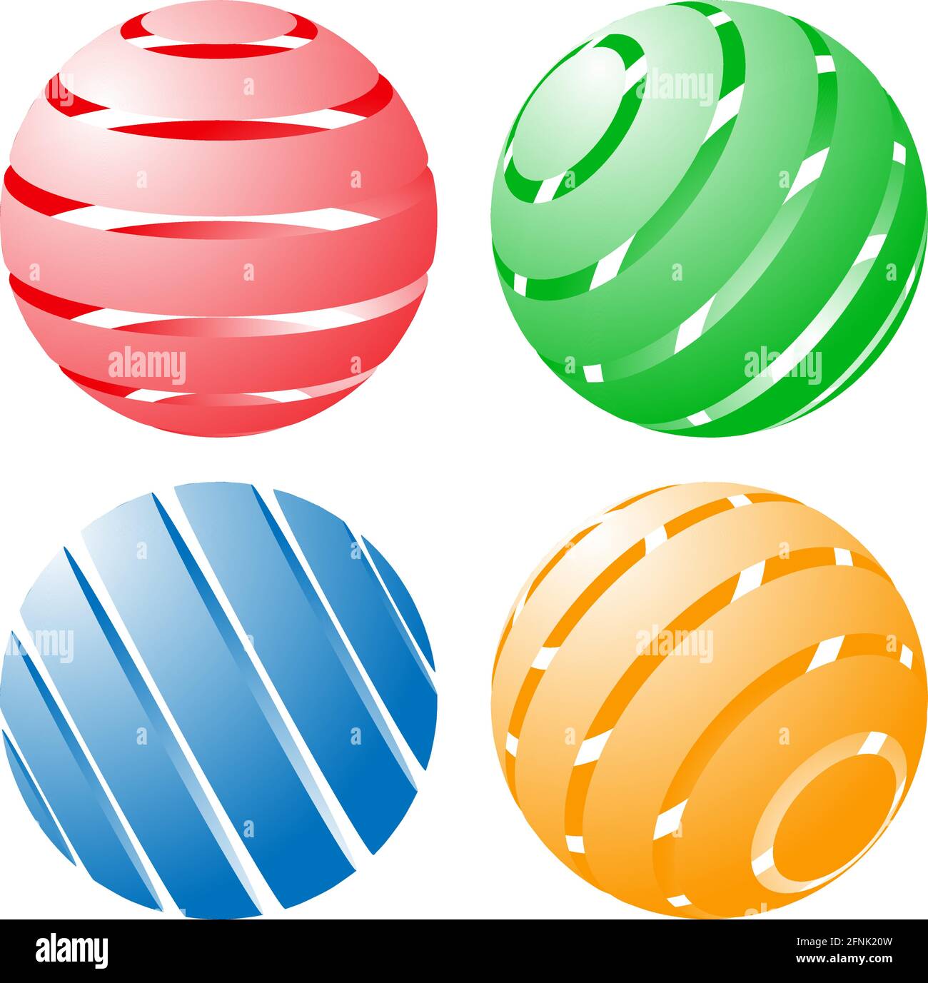 3D abstract sphere, globe, orb design element – Stock vector ...
