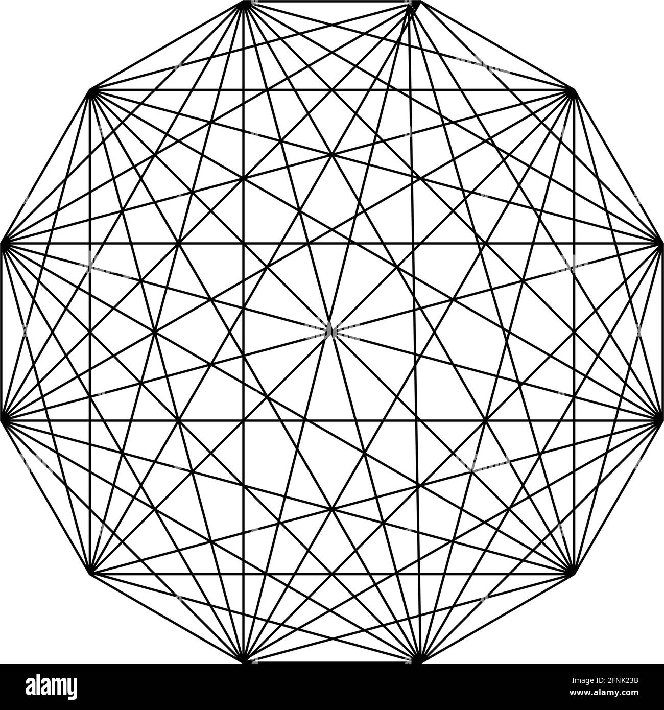 Interlocking, interconnect polygon shape, elemenet – Stock vector ...
