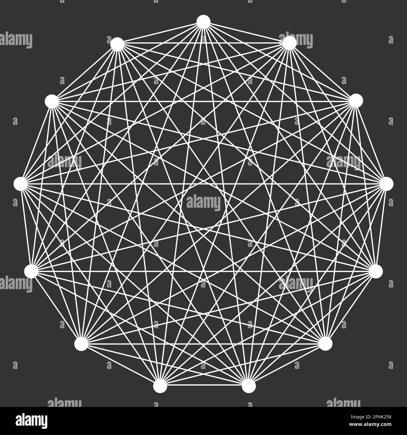 Interlocking, interconnect polygon shape, elemenet – Stock vector ...