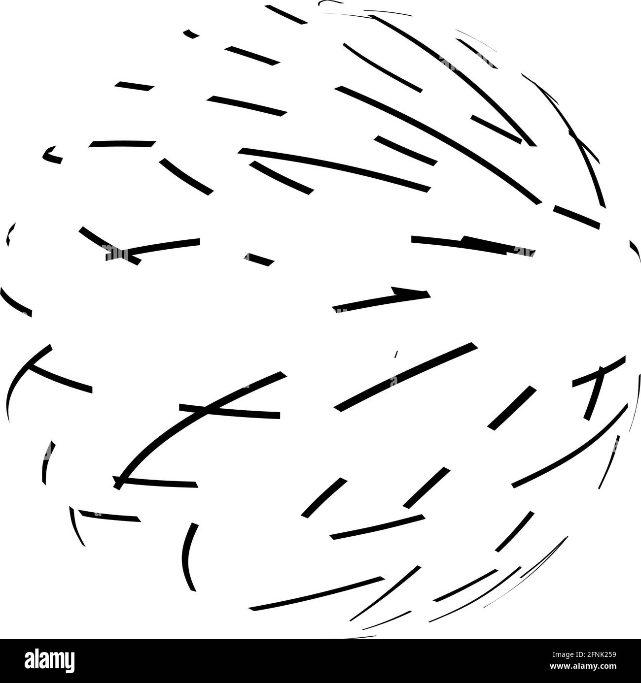 Sphere with random, irregular lines icon, symbol – Stock vector ...