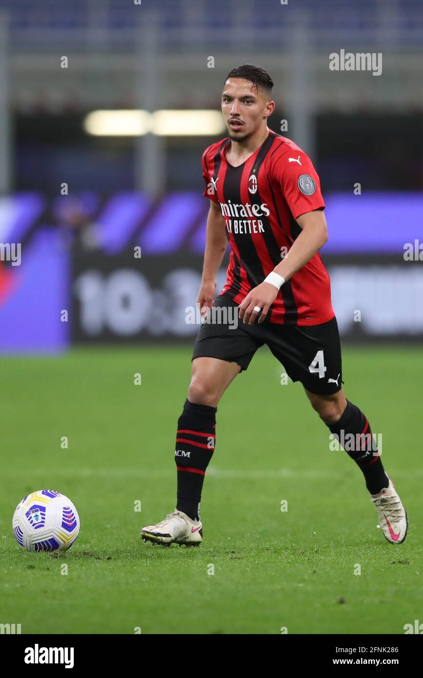 Milan, Italy, 16th May 2021. Ismael Bennacer of AC Milan during the ...