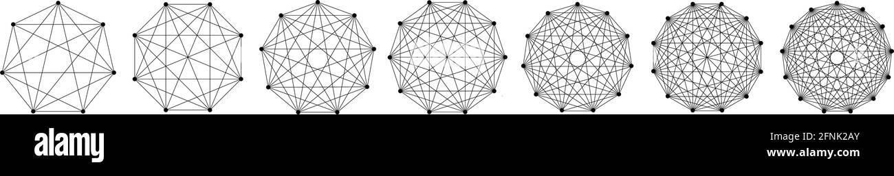 Interlocking, interconnect polygon shape, elemenet – Stock vector ...