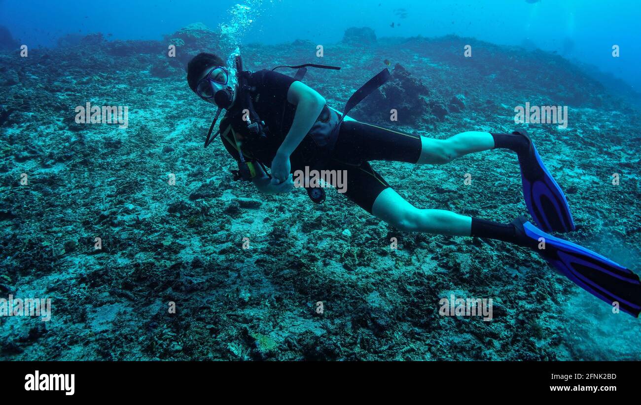 Attractive diver hi-res stock photography and images - Alamy