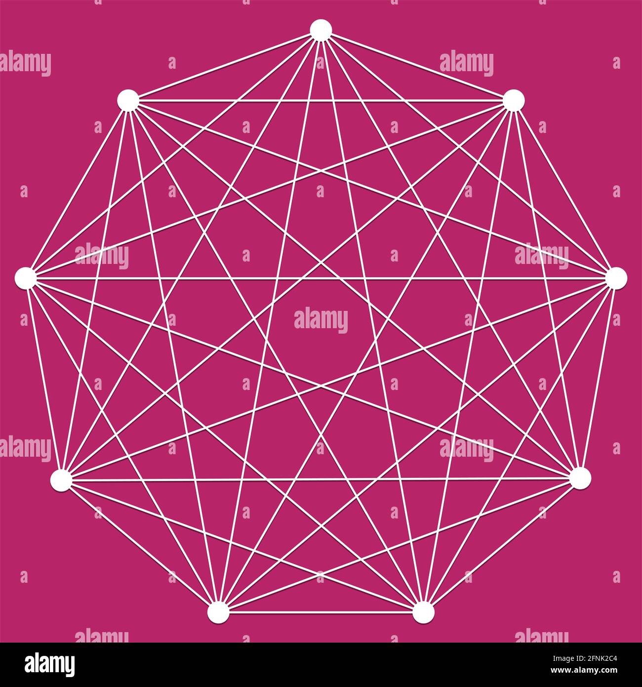 Interlocking, interconnect polygon shape, elemenet – Stock vector ...