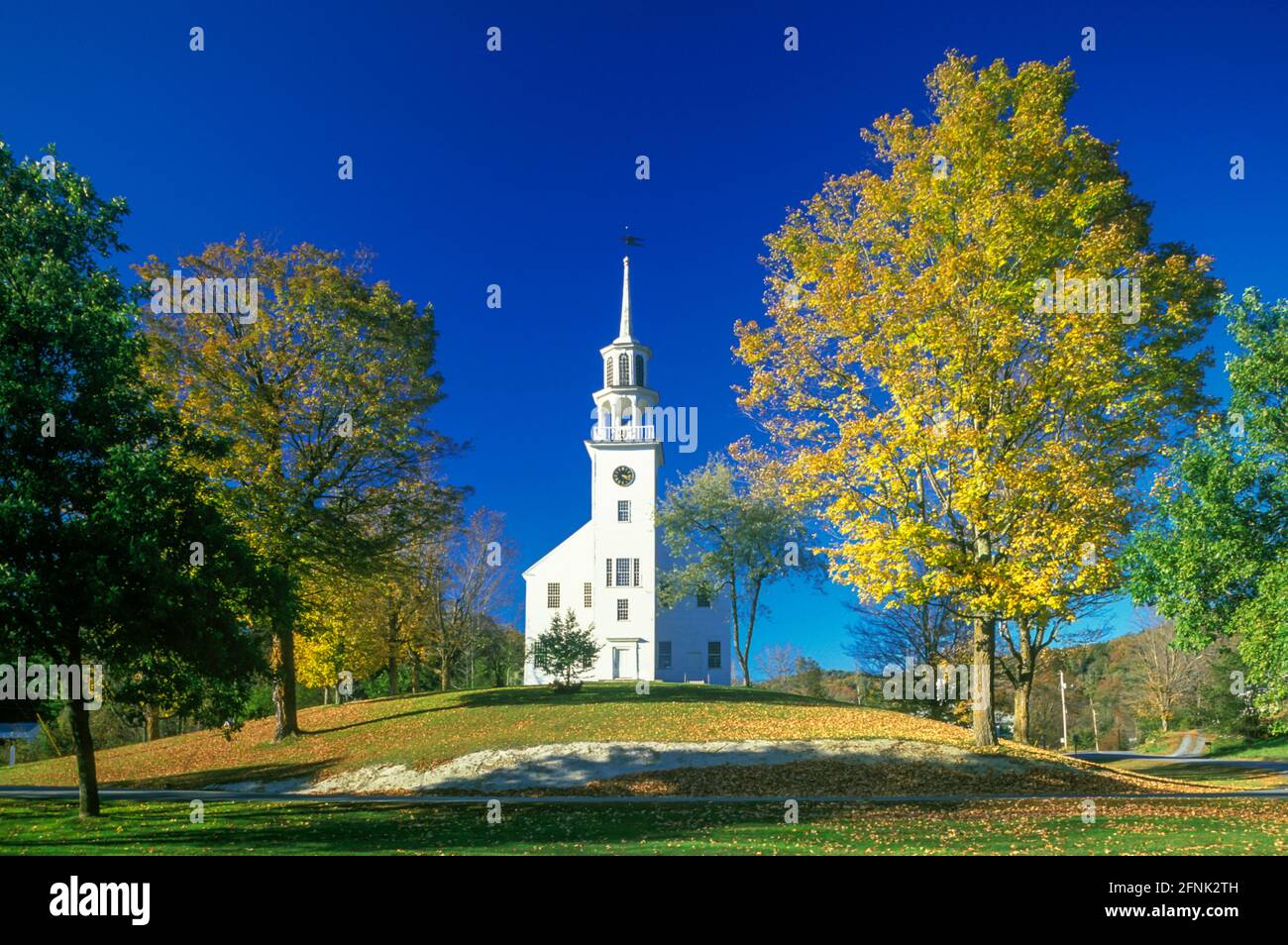 2004 HISTORICAL FALL FOLIAGE CHURCH STRAFFORD CENTER VILLAGE ORANGE ...