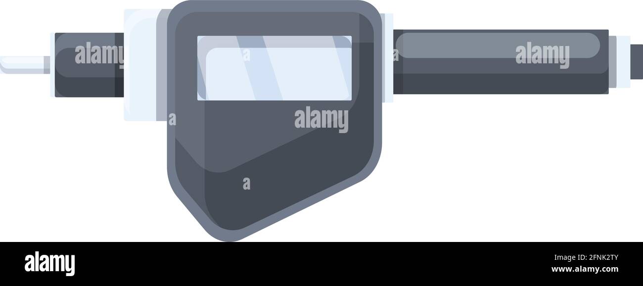 Digital micrometer equipment icon. Cartoon of Digital micrometer ...