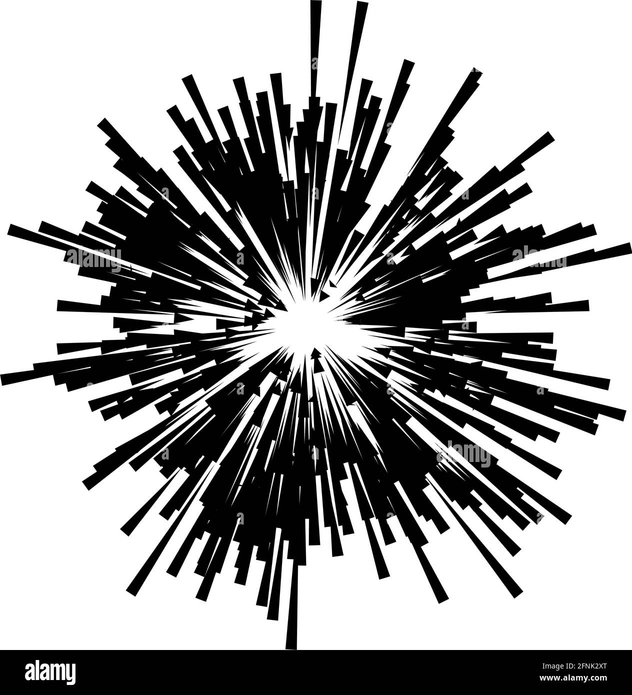 Radial, radiating lines beams, rays. Random lines diverging – Stock ...