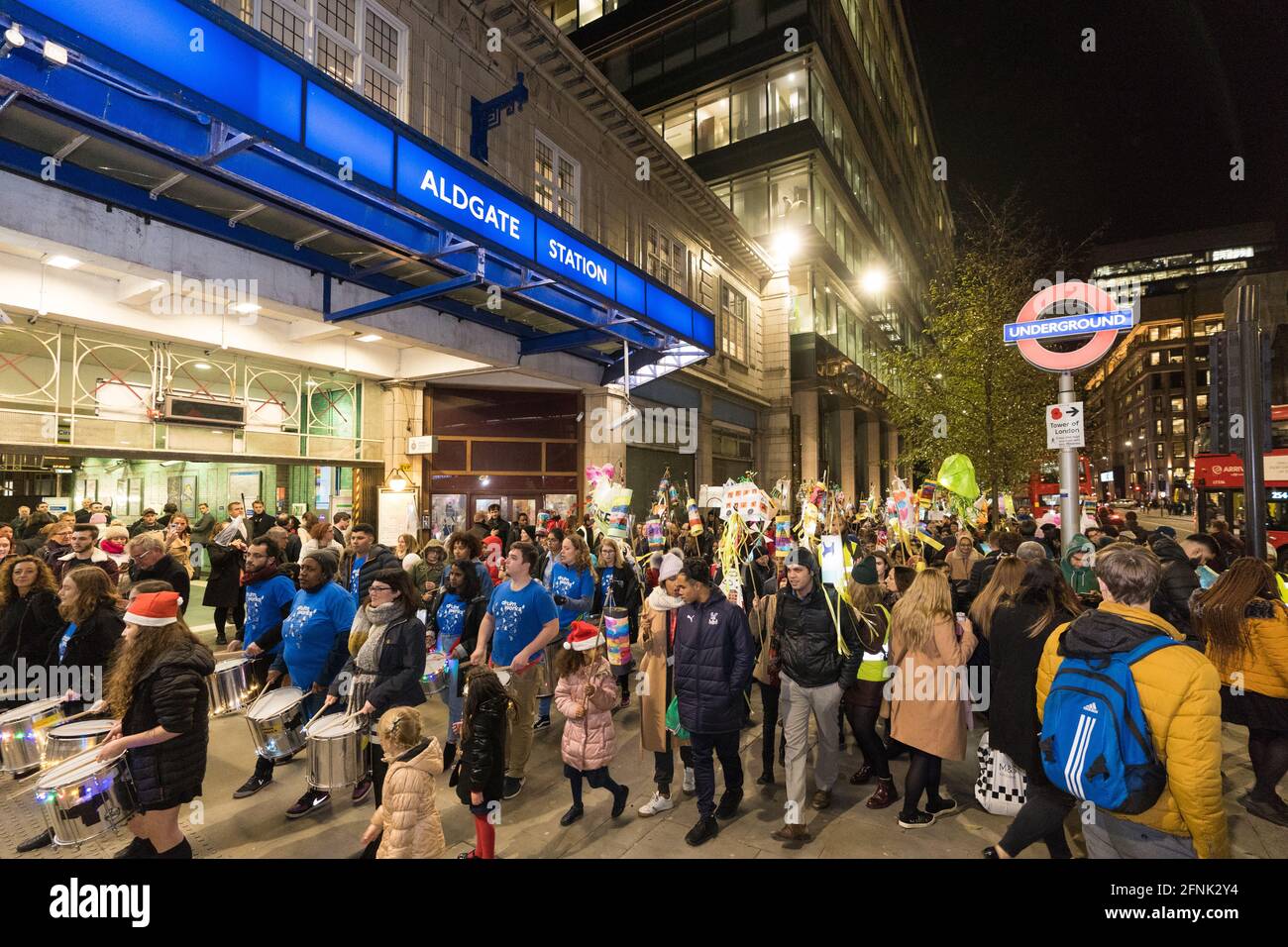 Aldgate underground tube station Stock Photo - Alamy