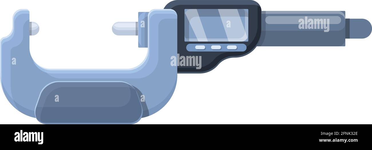Digital micrometer tool icon. Cartoon of Digital micrometer tool vector ...