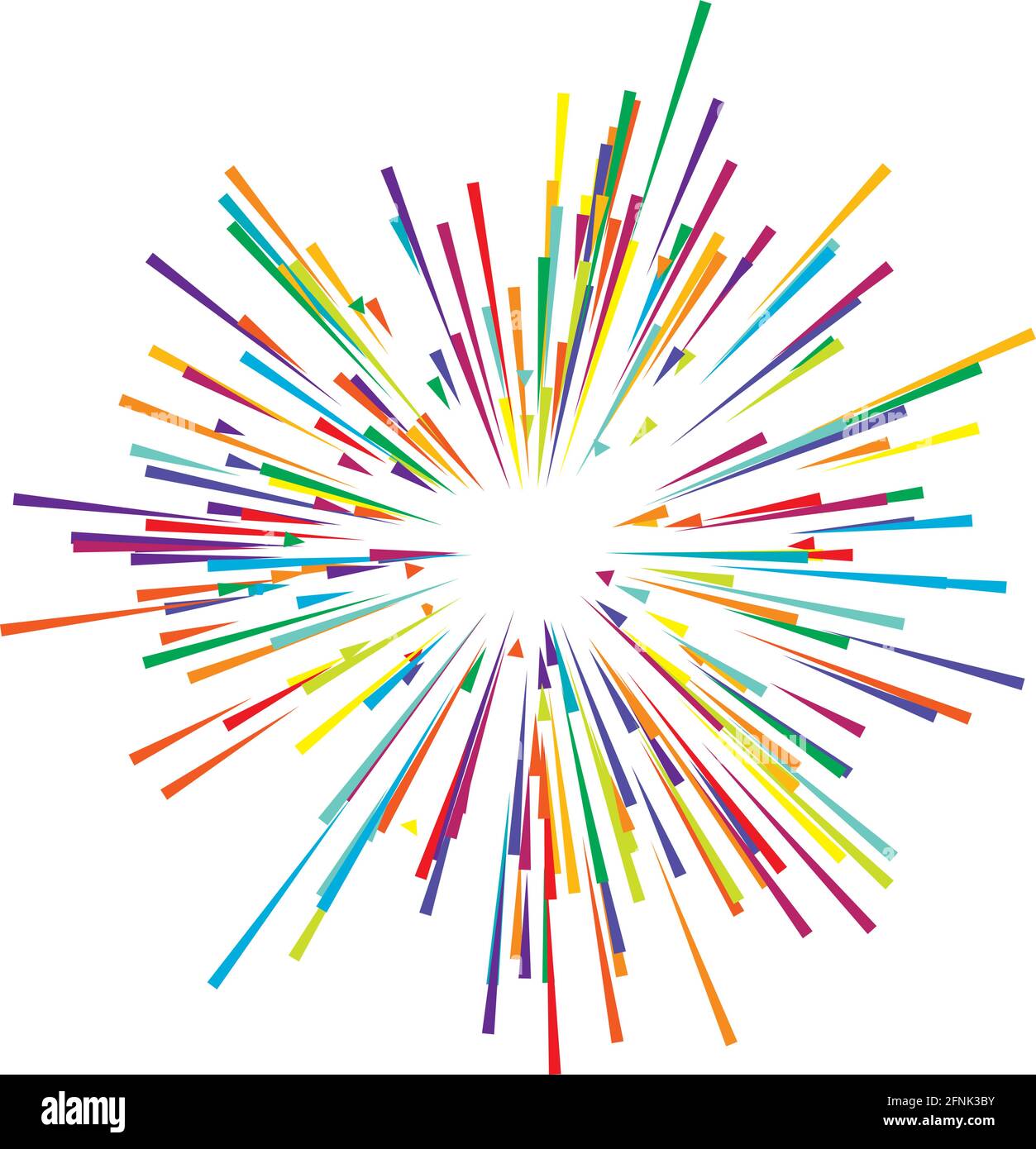 Radial, radiating lines beams, rays. Random lines diverging – Stock ...