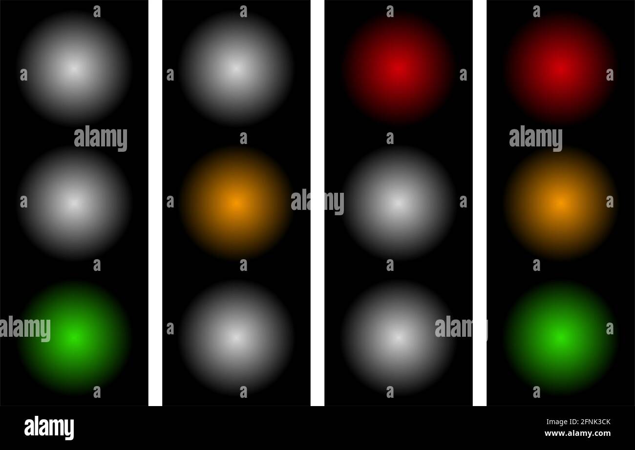 Traffic light, traffic lamp illustration – Stock vector illustration ...