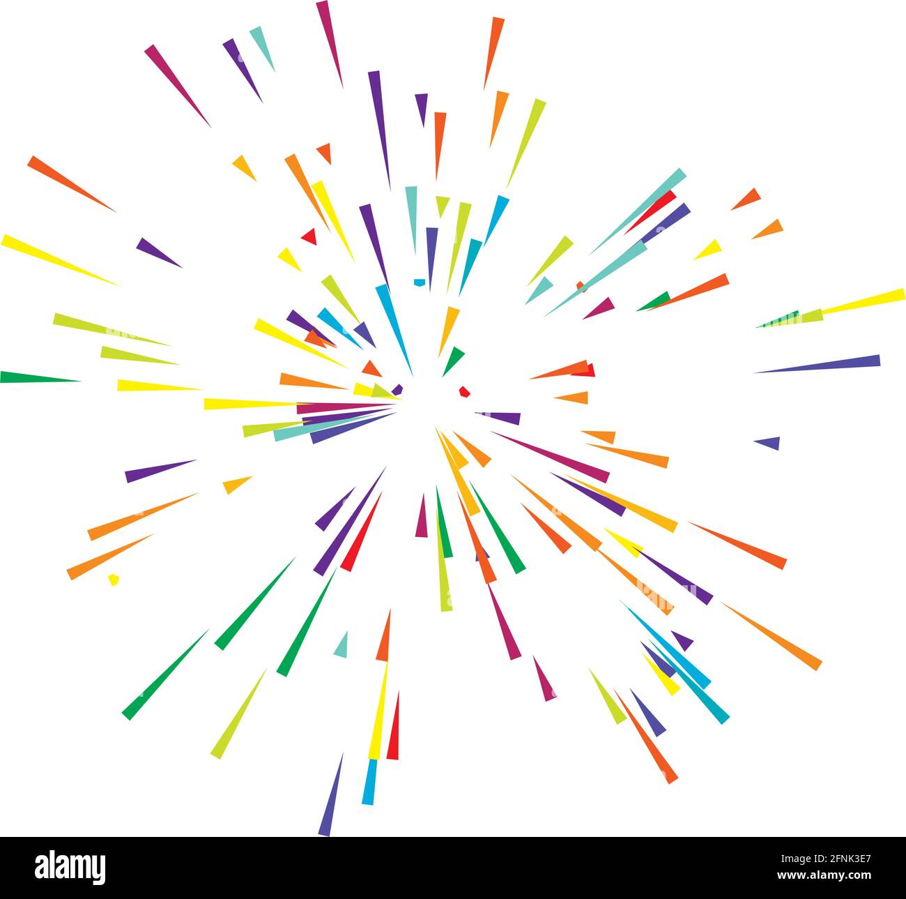 Radial, radiating lines beams, rays. Random lines diverging – Stock ...
