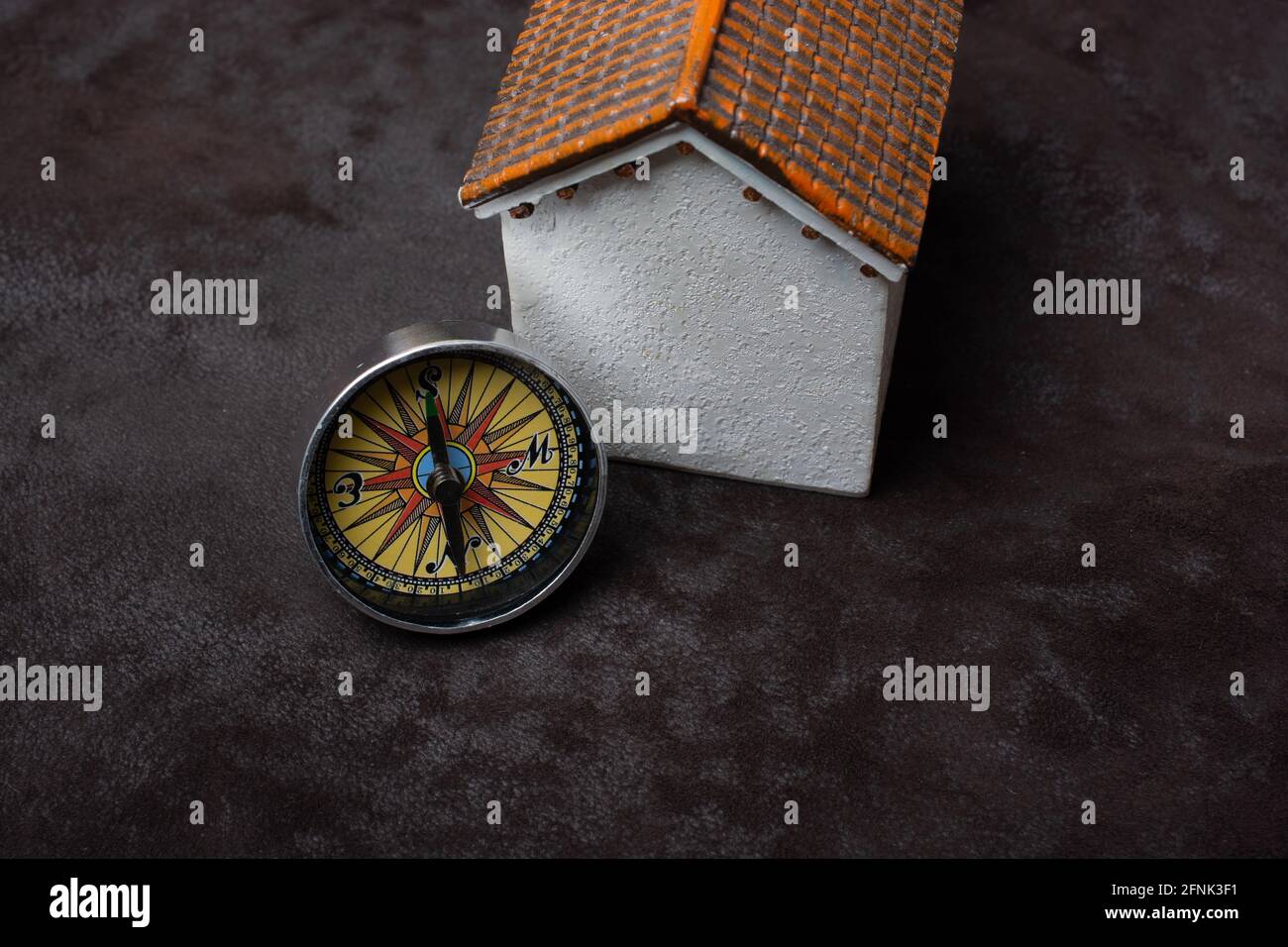 Compass as symbol of tourism and outdoor activities with compass Stock ...