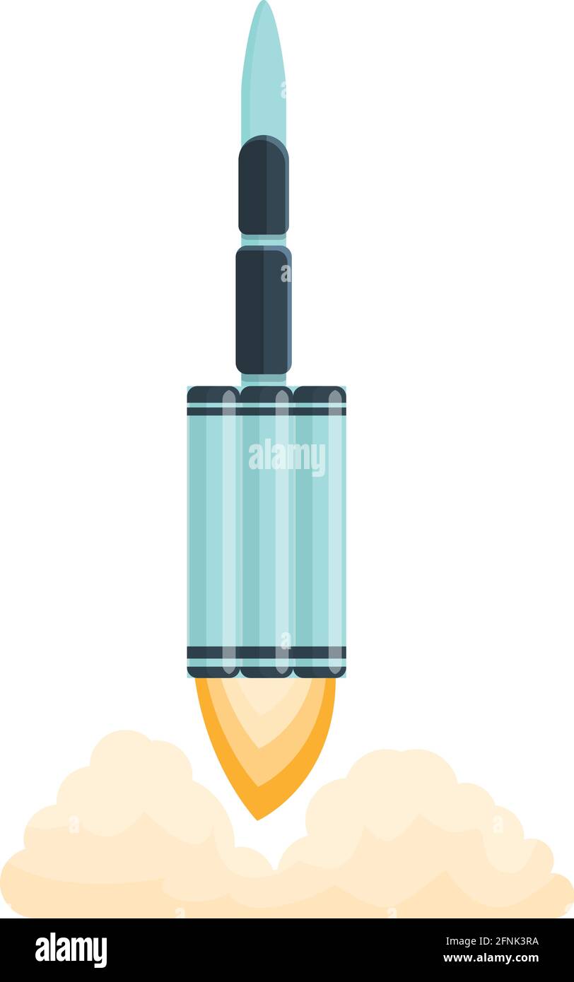 Spacecraft ship launch icon. Cartoon of Spacecraft ship launch vector ...