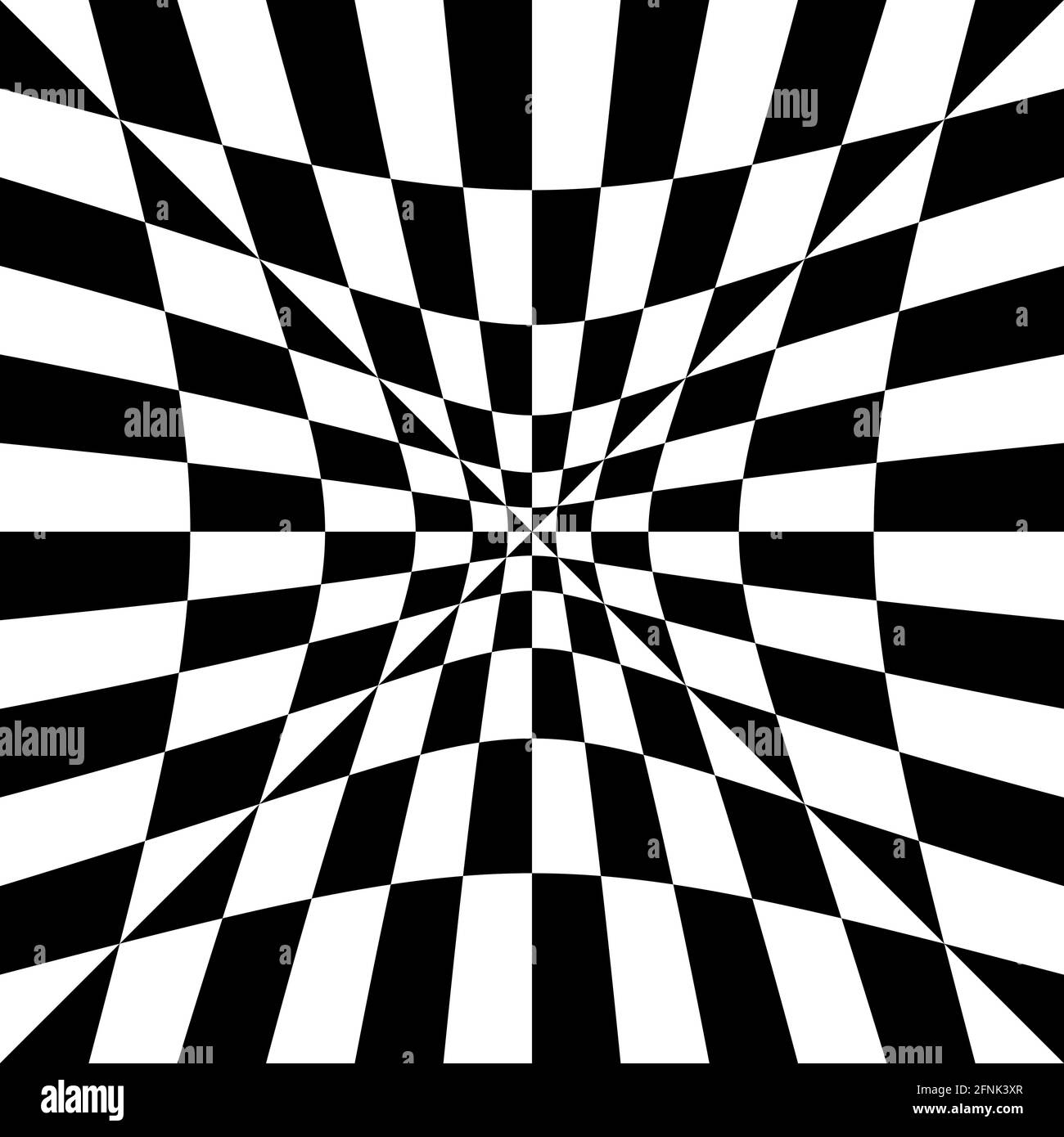 Abstract checkerboard, chessboard pattern. Black and white squares ...
