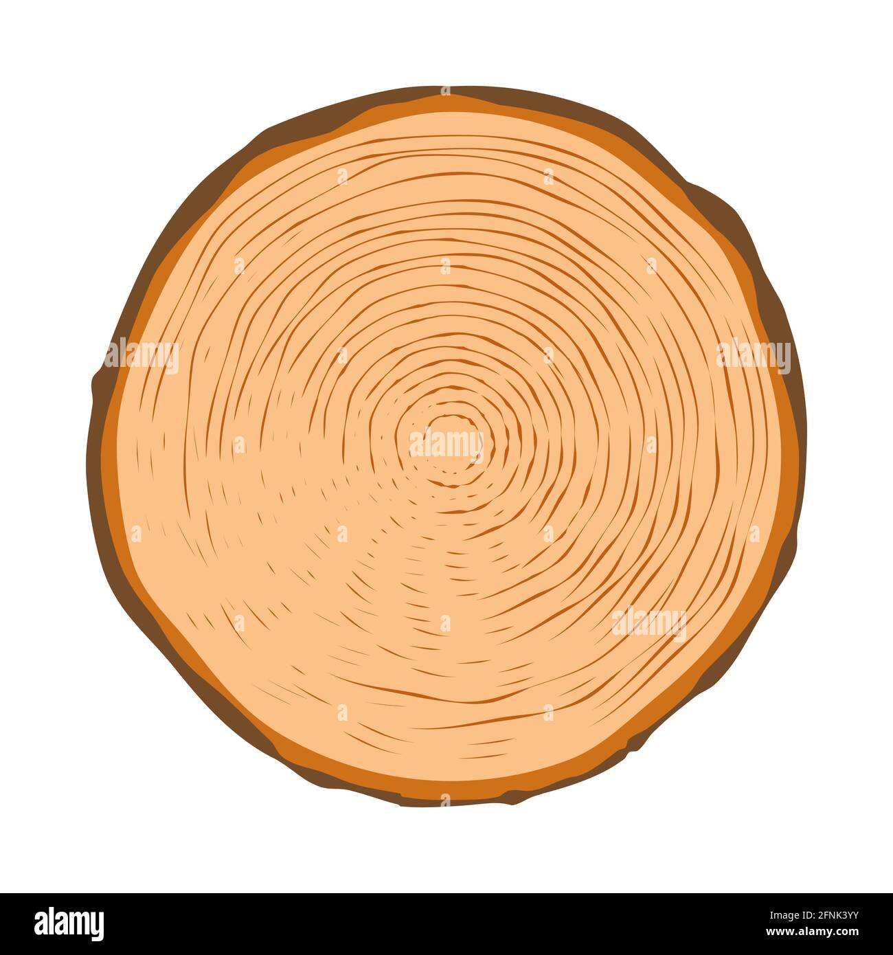 Wood cut tree illustration hi-res stock photography and images - Alamy