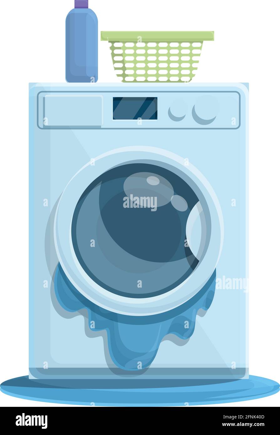 Home broken washing machine icon. Cartoon of Home broken washing ...