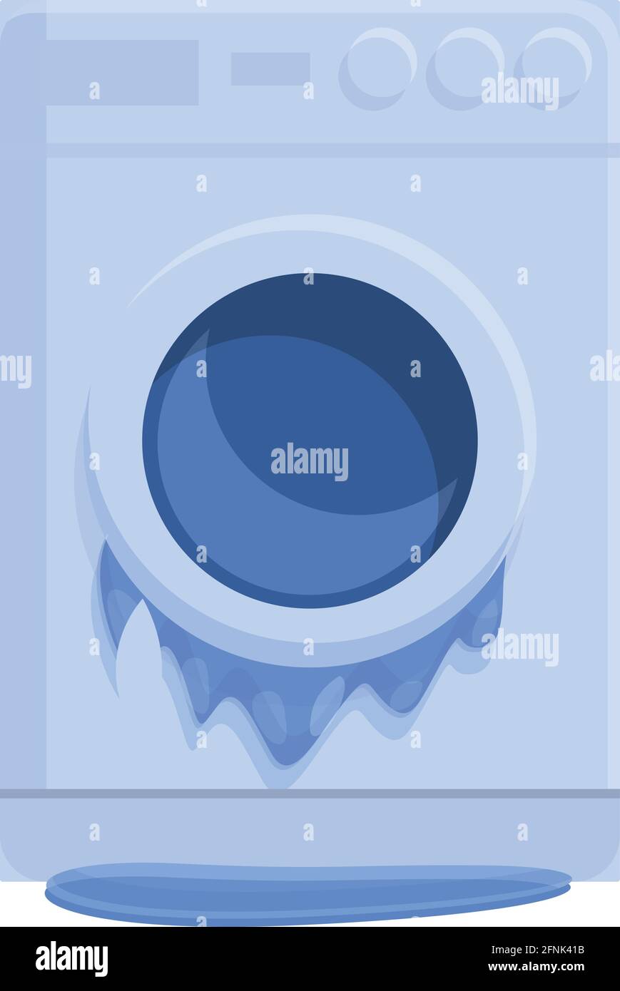 Kitchen broken washing machine icon. Cartoon of Kitchen broken washing ...