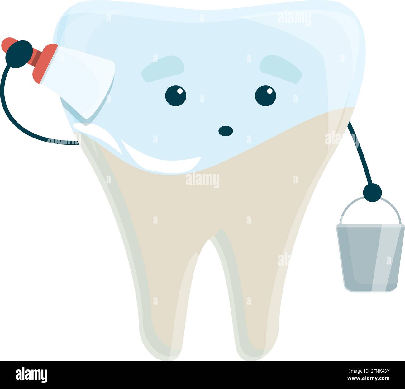 Teeth whitening paint icon. Cartoon of Teeth whitening paint vector ...