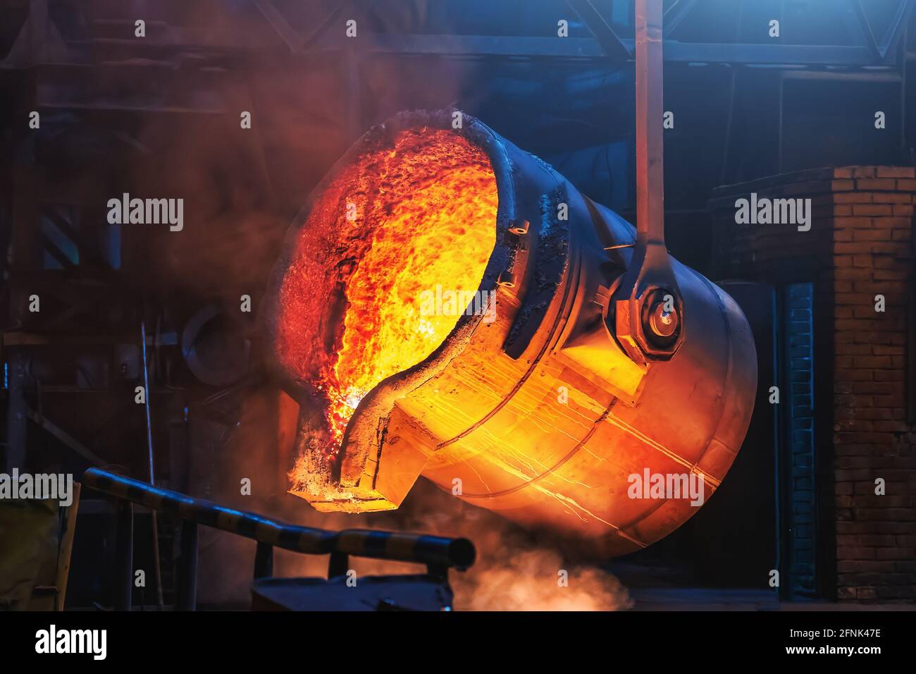 Pouring Molten Iron In Steel High Resolution Stock Photography and ...