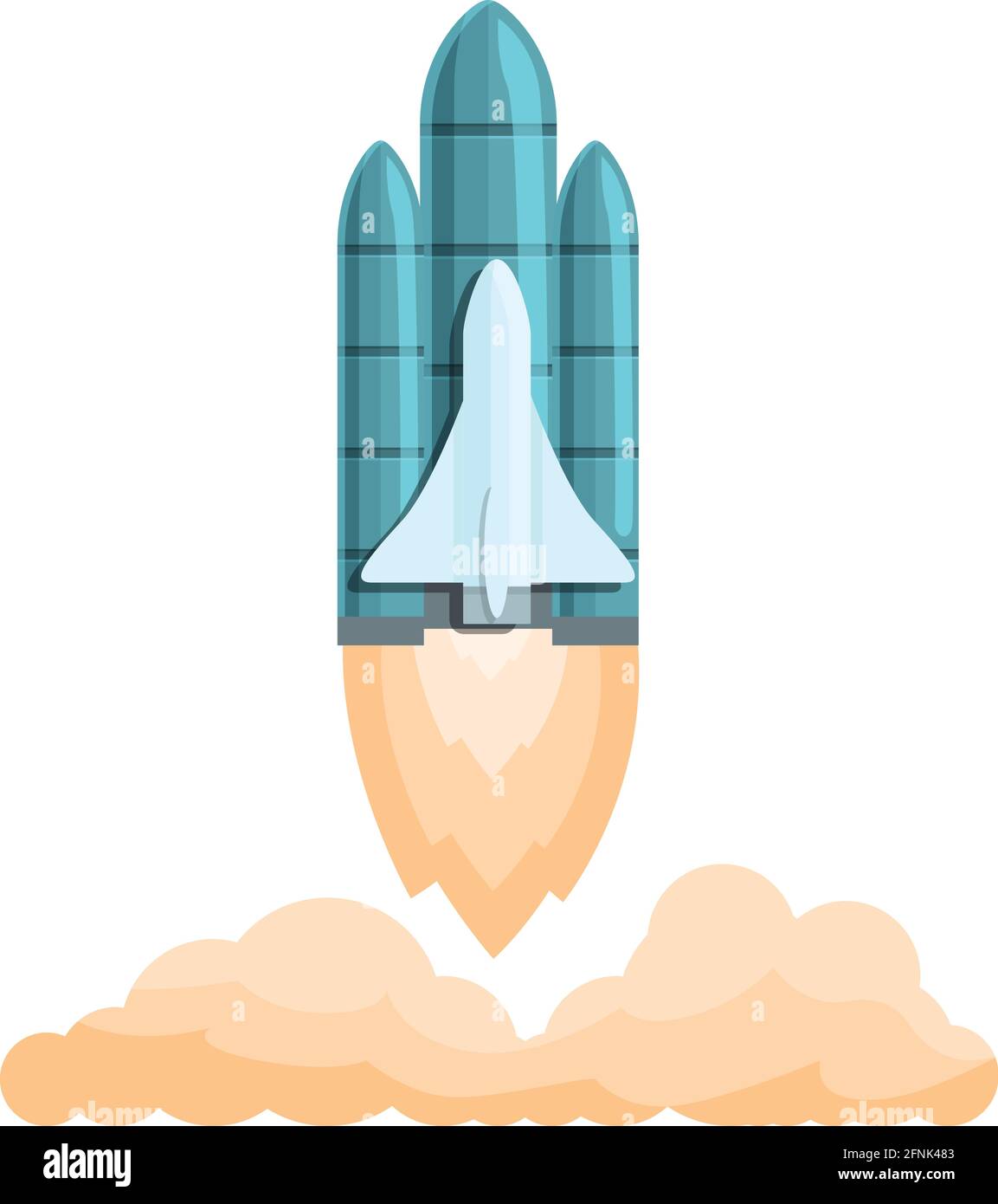 Spacecraft launch explorer icon. Cartoon of Spacecraft launch explorer ...