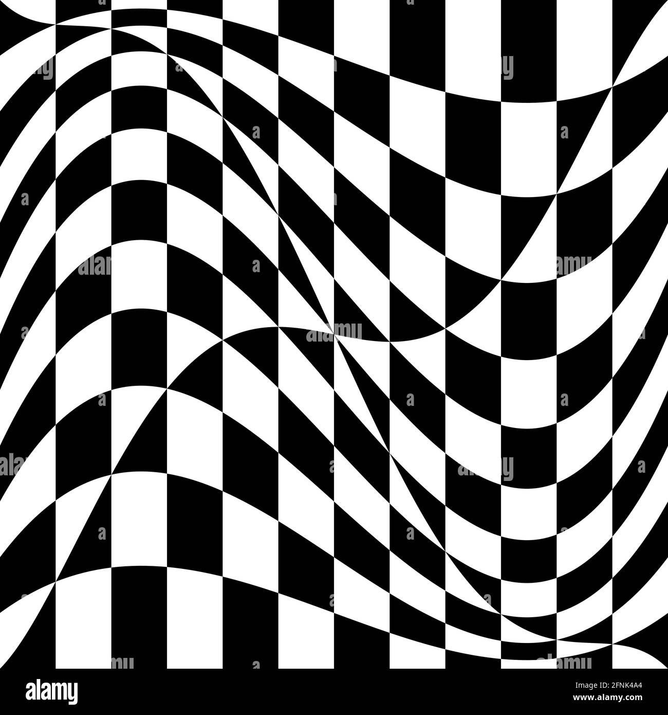 Abstract checkerboard, chessboard pattern. Black and white squares ...