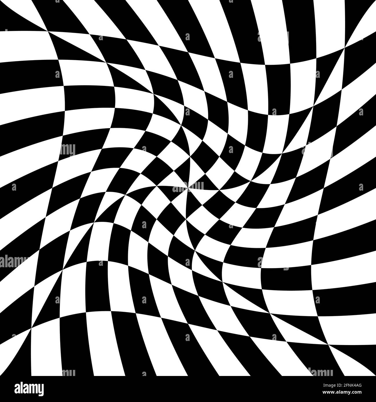 Abstract checkerboard, chessboard pattern. Black and white squares ...