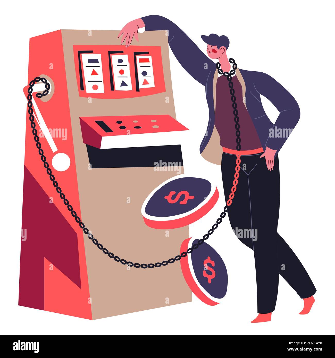 Problem gambling Stock Vector Images - Alamy