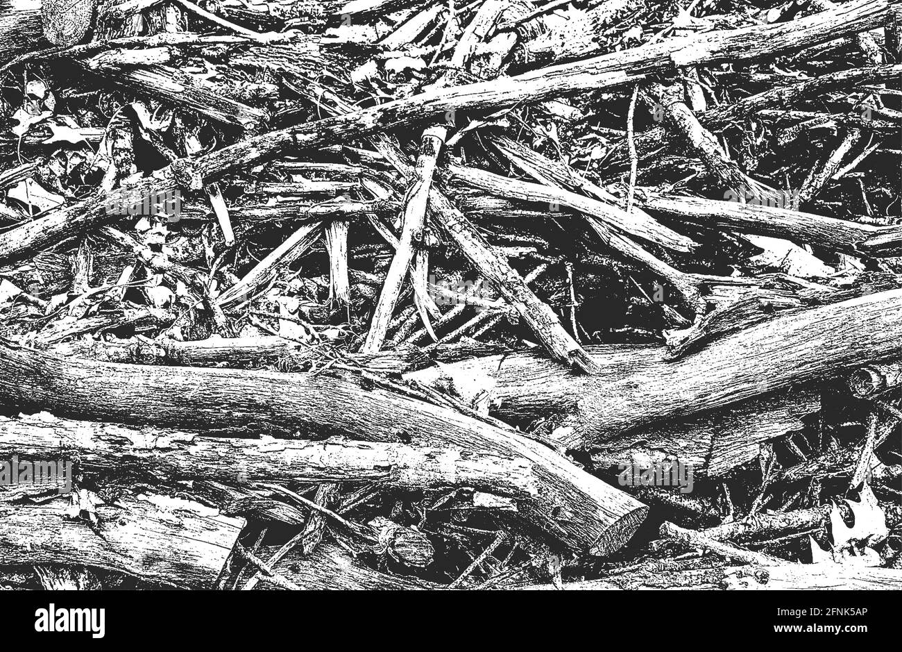 Distressed overlay wooden planks, log texture, grunge background ...