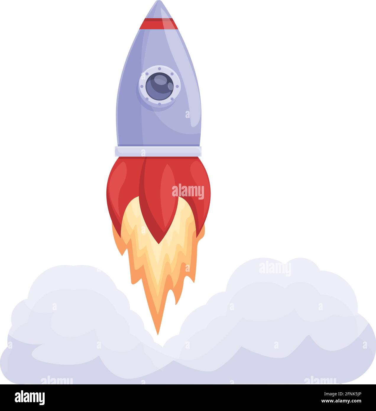 Spacecraft launch space icon. Cartoon of Spacecraft launch space vector ...