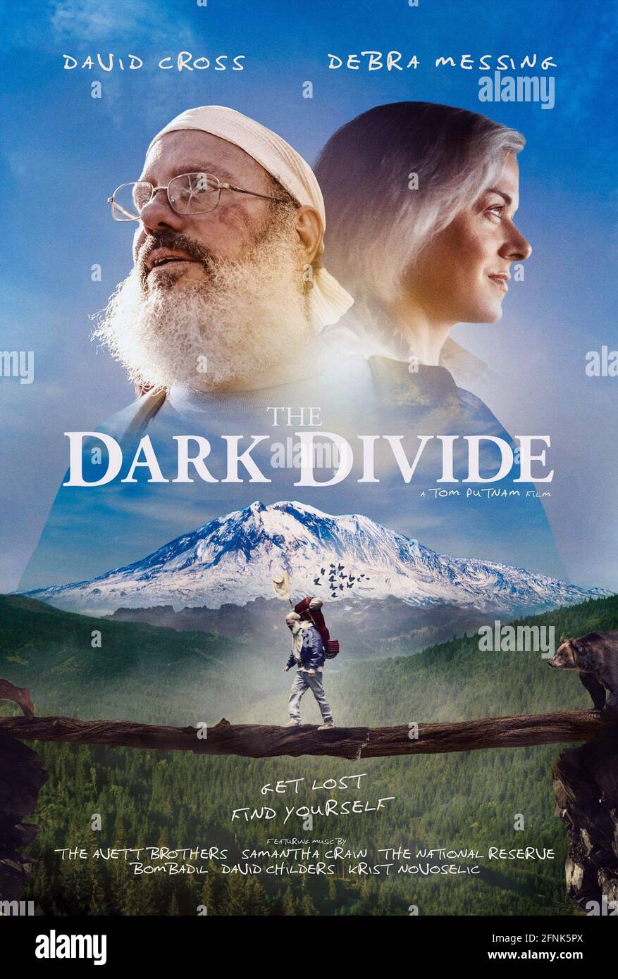 THE DARK DIVIDE, poster, top from left: David Cross, Debra Messing ...