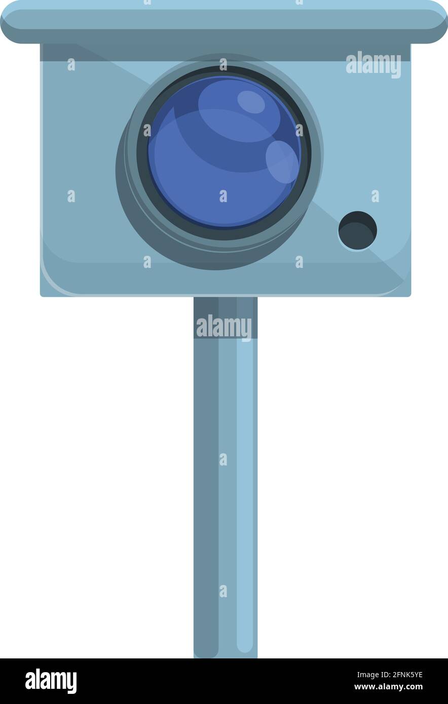 Speed radar police icon. Cartoon of Speed radar police vector icon for ...