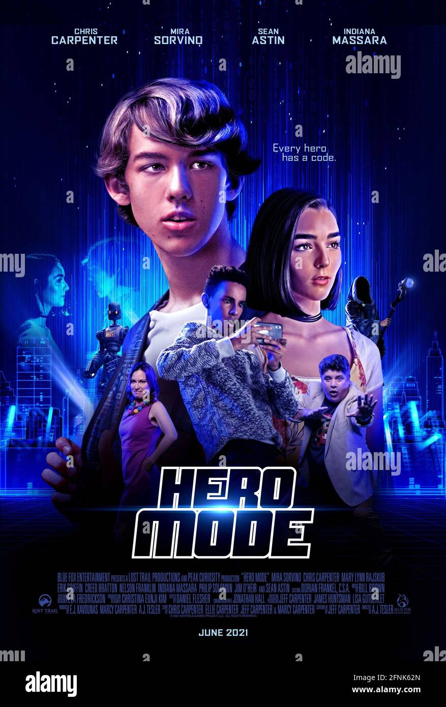 HERO MODE, poster, clockwise from top: Chris Carpenter, Indiana Massara ...